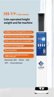 China Bmi Coin Operated Height And Weight Scales Body Fat Analyzer Machine 240V for sale