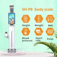China 210 Cm Measure Height Weight LCD Scale 24inch Ultrasound Blood Pressure Rate Pulse for sale