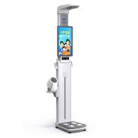 China Blood Pressure Body Composition Analyzer Scale 5000 Kcal Weight Height Health Check Up Kiosk for sale