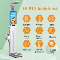 China RS232 Weight Height Body Analyzer Ultrasonic Thermal Printing Supported Bmi Scale for sale