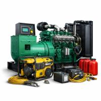China Industrial Generator Set with 240 KW / 300 KVA Prime Power Featuring Quanchai QC498D Engine and 15 Fuel Tank Capacity for sale