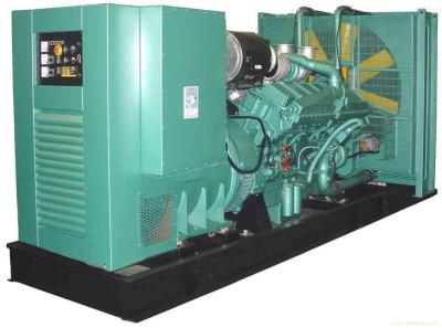 China 60 Percent Duty Cycle Open Generator Set with 150 Liters Fuel Tank Capacity and 500 KW Power Output Open Frame Diesel Generator for sale
