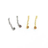 China Class II Orthodontic Accessories Round Mesh Base Lingual Button With Chain for sale
