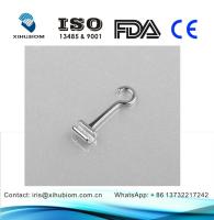 China Class I Instrument Silver Orthodontic Accessories Crimpable Hook Implant for sale