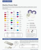 China CE ISO Certified Colorful Ortho Elastic Power Chain With Machinery Power Source for sale