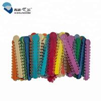 China Class II Dental Orthodontic Elastic Ligature Tie For Brace 26 Loops for sale