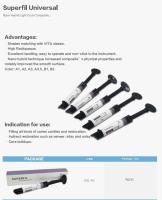 China Superfil Nano Hybrid Dental Filling Material Universal Composite Resin Light Cure for sale