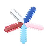 China Plastic Orthodontic Elastic Ligature Ties Customized Color for sale