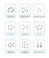 China Stainless Steel Orthodontic Accessories Lingual Button Crimpable Hook Class II for sale