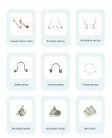 China Stainless Steel Orthodontic Accessories Lingual Button Crimpable Hook Class II for sale