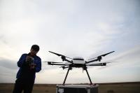 China Remote Control Pest Control Autopilot GPS Drone with Liquid Contained Disinfector for sale