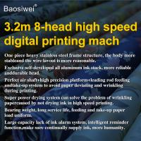 China Baosiwei Dye Sublimation Textile Printer 3.2m with 8 i3200-A1 Printheads - 300 sqm/h Production Speed for sale