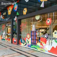 China Baosiwei Mesh Belt Hybrid UV Printer 2.2m 8pc i3200 with 103 sqm/h Speed and 2100mm Print Width for sale