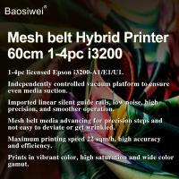 China Mesh Belt Hybrid Printer 60cm with 1-4 Epson i3200 Print Heads, 22 sqm/h Speed, Low Noise Industrial Printing System for sale