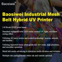 China Baosiwei Mesh Belt Hybrid UV Printer I3200 - 2-8 Ricoh GEN5 Heads, 1800mm Print Width, 36㎡/h Speed for sale