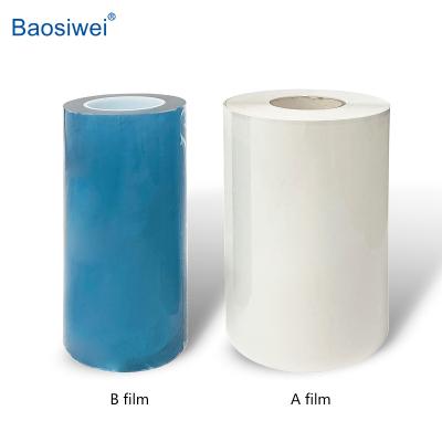 China UV DTF AB Film 30cm x 100m / 60cm x 100m - 150um PET Crystal Label for Industrial Printing for sale
