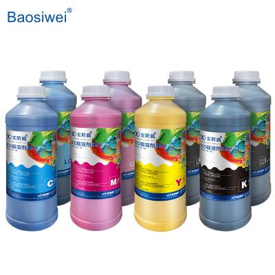 China Baosiwei Eco Solvent Ink 1000ml for Epson i3200 - 8 Color CMYK LC LM LK LLK Digital Printing for sale