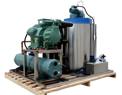 China 380V Air Cooling Industrial Ice Machines PLC Control With Bitzer Compressor for sale