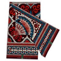 China Fashion Nigerian DIY Dress Material African Cotton Polyester Wax Prints Fabric Real Waxed 6 Yards for sale