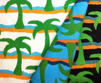 China Custom Printing 40s 133*72 100% Cotton Coconut Tree Printed Poplin Fabric Cloth for Garment and Home Textile Cotton Fabric Roll for sale