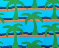 China Custom Printing 40s 133*72 100% Cotton Coconut Tree Printed Poplin Fabric Cloth for Garment and Home Textile Cotton Fabric Roll for sale