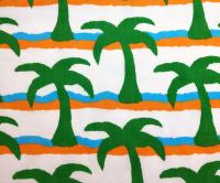 China Custom Printing 40s 133*72 100% Cotton Coconut Tree Printed Poplin Fabric Cloth for Garment and Home Textile Cotton Fabric Roll for sale