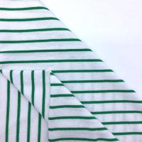 China 100% Combed Cotton Knitted Stripe Jersey Fabric Cotton Combed Stripe Fabric for Undershirts for sale