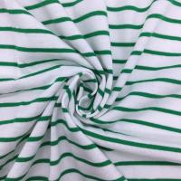 China 100% Combed Cotton Knitted Stripe Jersey Fabric Cotton Combed Stripe Fabric for Undershirts for sale