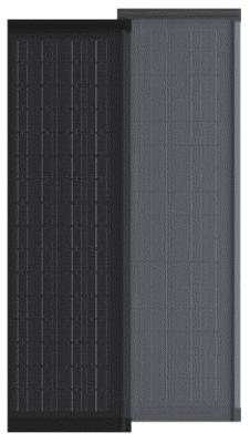 China HJT CELLS 95W 100W 105W Weather Resistant BIPV Solar Tiles Black Rectangular Solar Roof Panels CE Certified for sale