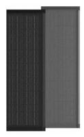 China HJT CELLS 80W 90W Weather Resistant Black Tempered Glass BIPV Solar Tiles Easy Installation Listed Rectangular Shape for sale
