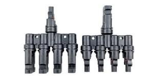 China 4to1 Mc4 T Branch Solar Panel Connector Tinned Copper Contact Materials IP65 for sale