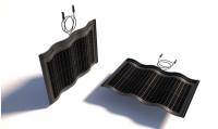 China External Dimensions 723*500*41mm 40W BIPV Solar Panel With Front Glass 5mm Glass Backsheet for sale