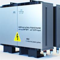 China 50kW 480V High-Leg Delta Hybrid Inverter with Dual MPPT and 120kW PV Input for Industrial Power Systems for sale