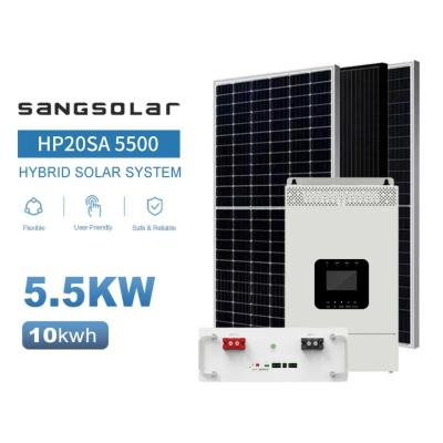 China Sangsolar 3.5kw 5.5kw 48v 220v 230v Off Grid Solar Power System for sale