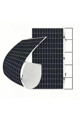 China 480W Semi-Flexible Solar Panel - 21.3% Efficiency, 2.7kg/m² Ultra-Light, Marine Grade for Curved Surfaces for sale