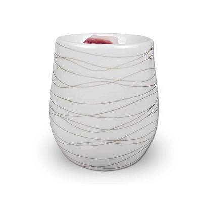 China USB Powered Wax Warmer Ceramic Tart Warmers With Timer  Custom Color for sale