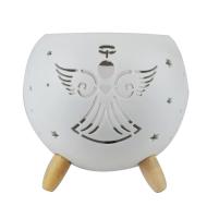 China Comfortable Ceramic Tart Warmers White Wax Melt Burner  International Standard for sale