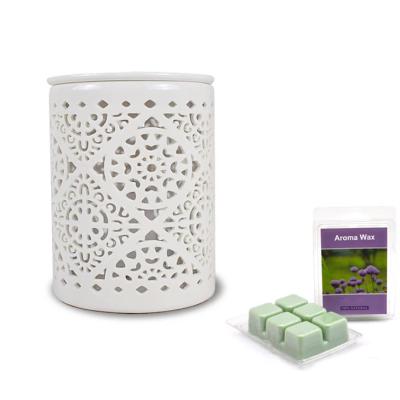China Stylish Decorative Ceramic Wax Melt Burner Electric Aroma Warmer for sale