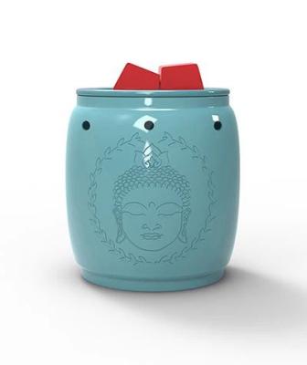 China Indoor Aromatherapy Buddha Ceramic Electric Wax Burner 120V / 220-240V for sale
