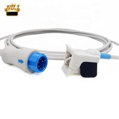 China Compatible Mindray T5/T8 7Pin  Reusable Child  Finger Clip Spo2 Sensor for sale