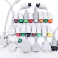 China Medical Plastic Ecg Cables and Connectors Colorful for sale