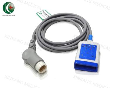 China Compatible Philips 12pin 5Leads ECG truck cable DG type for sale
