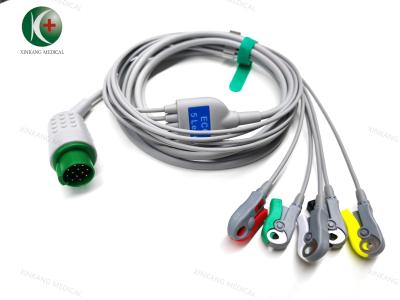 China Compatible Biolight M type ECG  5leads Clip IEC for sale