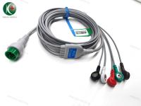 China Compatible Hwatime Ecg 5leads Snap AHA for sale