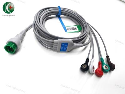 China Compatible Hwatime Ecg 5leads Snap AHA for sale