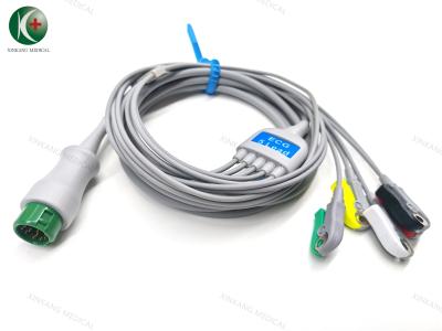 China Compatible Mindray T5 ECG 3leads Clip IEC for sale