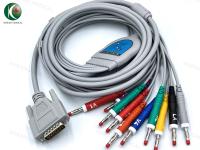 China Compatible Mindray Ekg Cable 10 leads banana Type AHA for sale