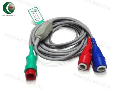 China Compatible Edan 12Pin IBP Cable To Double Edward for sale