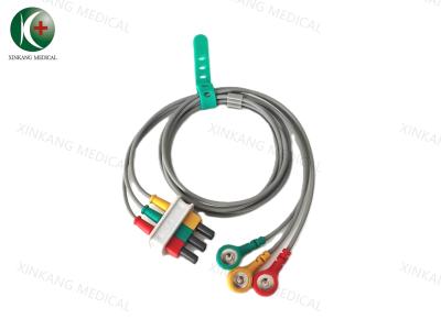 China Compatible Philips ECG leadwire 3leads snap IEC for sale