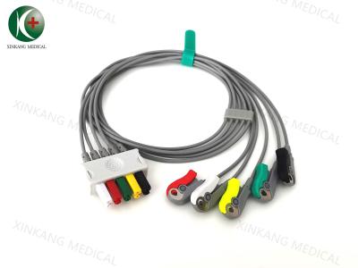 China Compatible Siemens drager  5leads ECG Leadwire clip IEC for sale